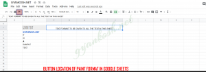 Learn to use FORMAT PAINTER in GOOGLE SHEETS