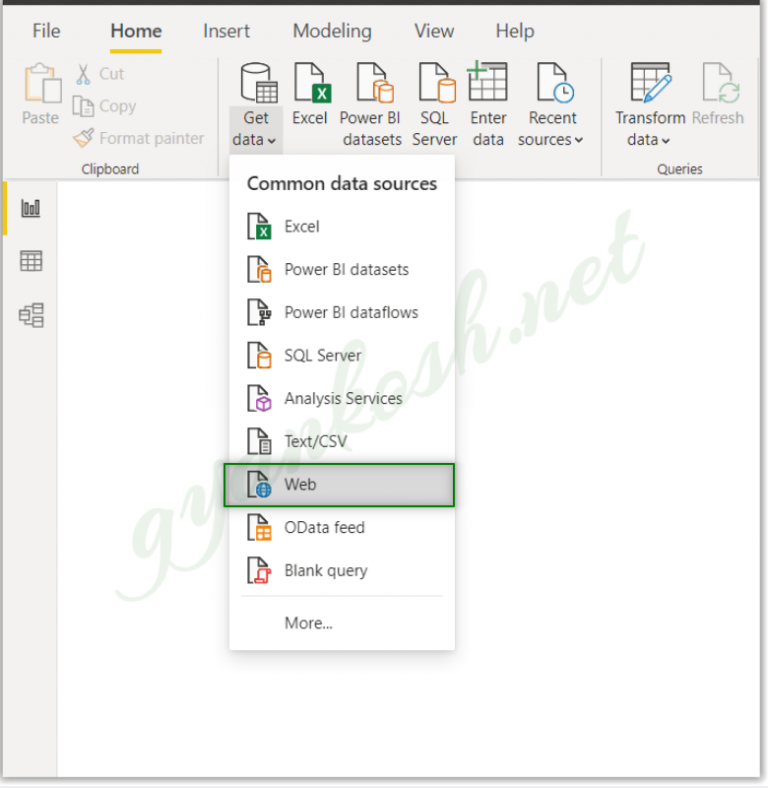 How To Get Data From Web Into Power Bi For Analysis