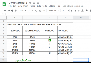 Six ways to insert Check Mark Symbol in Google Docs