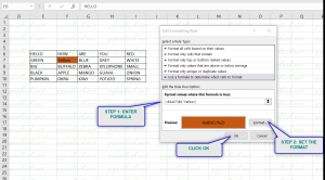 How to use Conditional Formatting based on text in Excel?