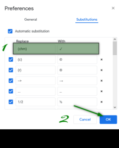 Six ways to insert Check Mark Symbol in Google Docs